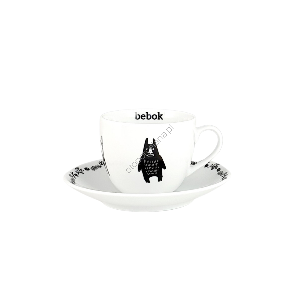 BEBOK filiżanka ze spodkiem AP105 Linea - Porcelana Bogucice