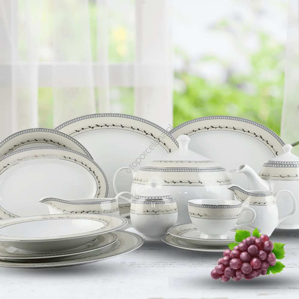 EDERA serwis combi 12 osobowy/ 81 sztuk. - Porcelana Bogucice